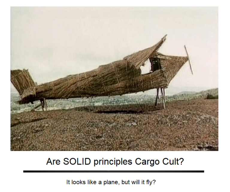 Are SOLID Principles Cargo Cult LaptrinhX Are SOLID Principles Cargo Cult LaptrinhX